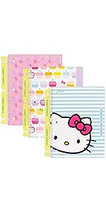 Amazon.com : Trapper Keeper Hello Kitty 2-Pocket Folders with Snapper ...