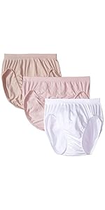 Bali Women's Luxe Cotton 3 Pack Hi-Cut Panty at Amazon Women’s Clothing ...