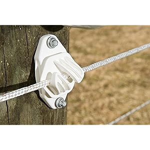 Amazon.com : ElectroBraid IWHDCLAWW-EB Heavy Duty Line Post Insulators ...