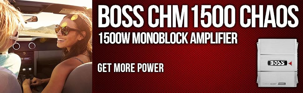 Amazon.com: BOSS Audio Systems CHM1500 CHAOS 1500-Watt Monoblock, Class ...