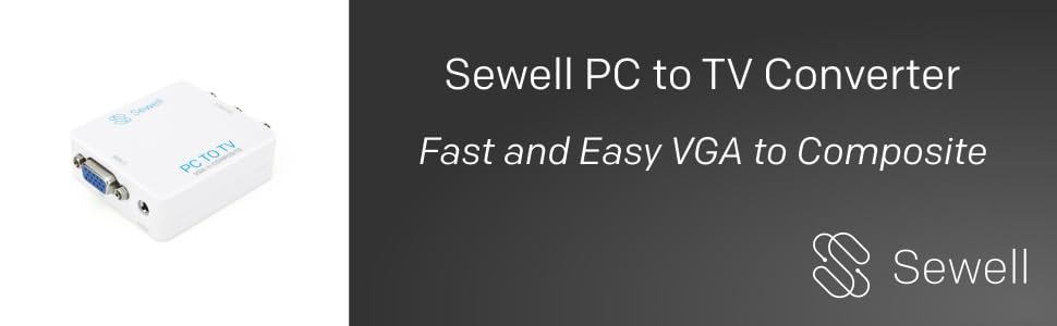 Amazon.com: Sewell Direct SW-22050 PC to TV Converter: Home Audio & Theater