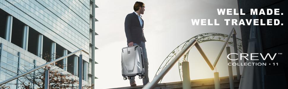 Amazon.com | Travelpro Crew 11 Hardside Upright Luggage, Silver, Carry ...
