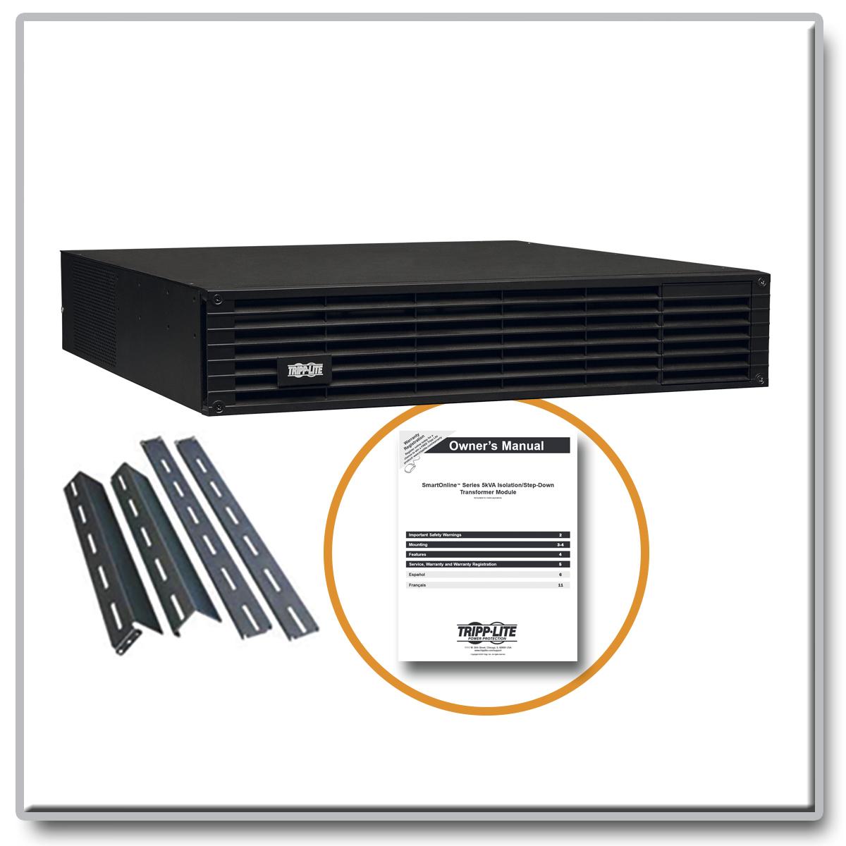 Amazon.com: Tripp Lite SU5000XFMRT2U Smart Online 5000VA 2U Rackmount ...