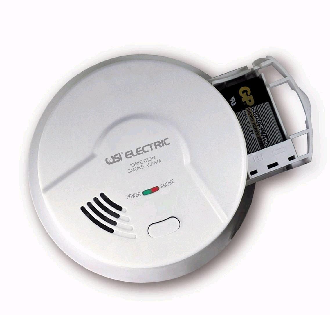USI Electric 5304L Hardwired Ionization Smoke and Fire Alarm with ...