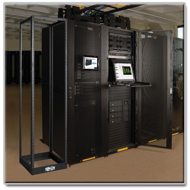 Amazon.com: Tripp Lite 45U 4-Post Open Frame Rack, Network Equipment ...