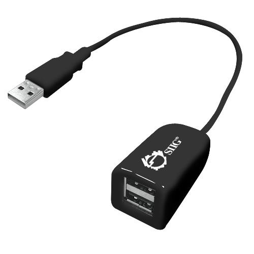 Amazon.com: SIIG USB 2.0 Portable 2-Port Hub (JU-H20011-S1): Computers ...