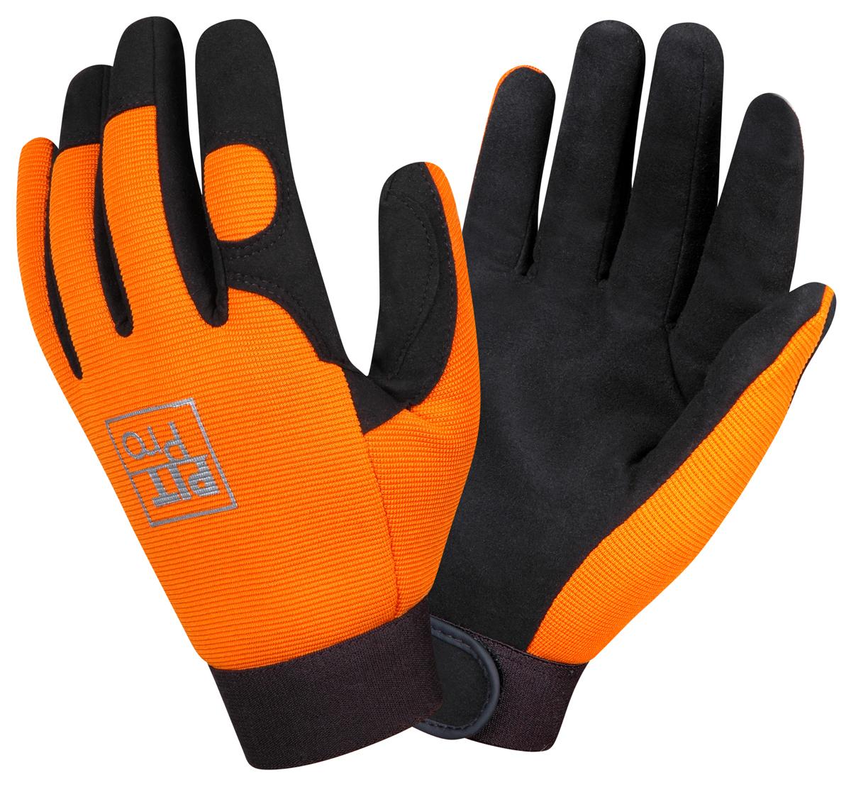 Cordova 77071 Pit Pro Synthetic Leather Palm Activity Glove, Orange ...