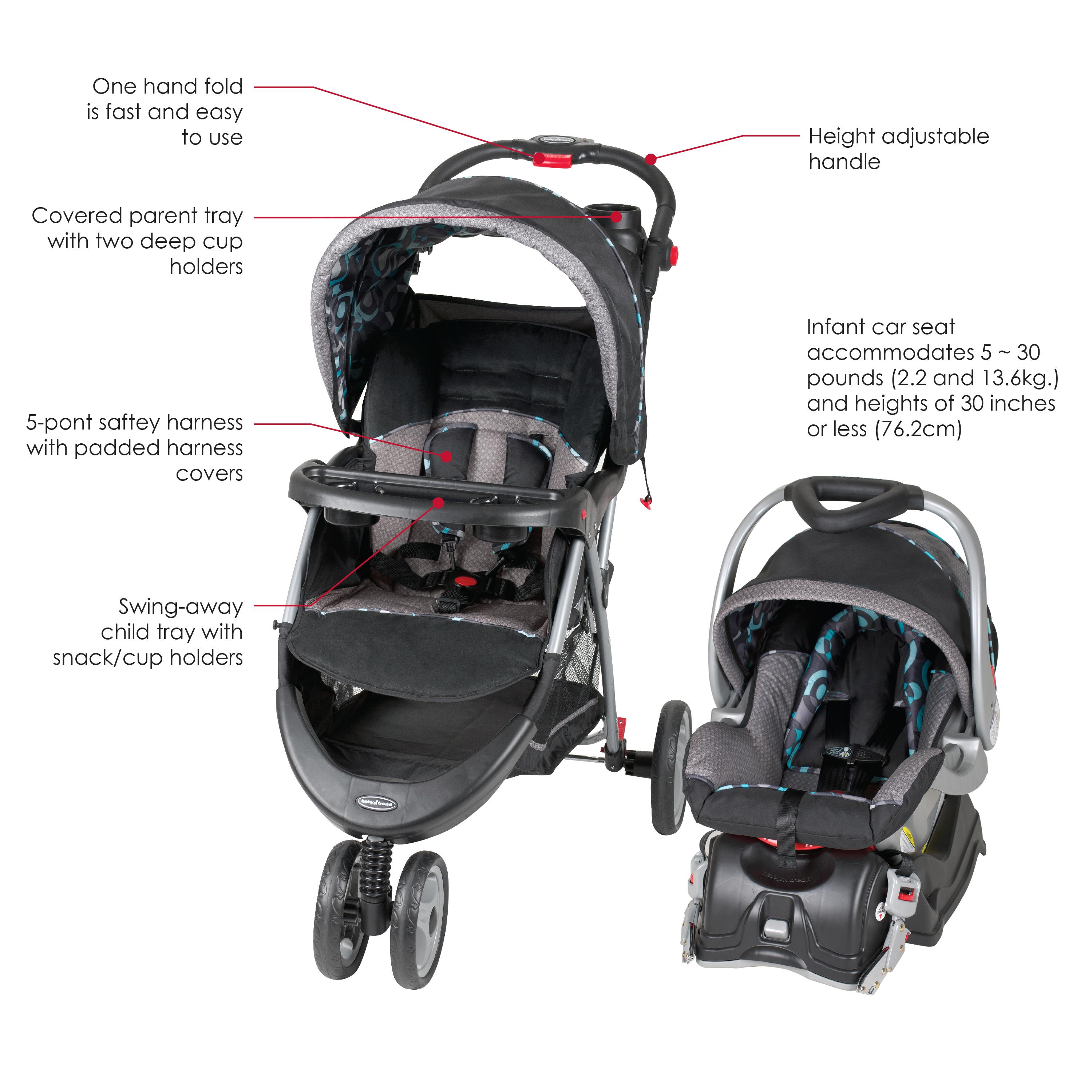 Amazon.com : Baby Trend EZ-Ride 5 Travel System, Carpri : Baby