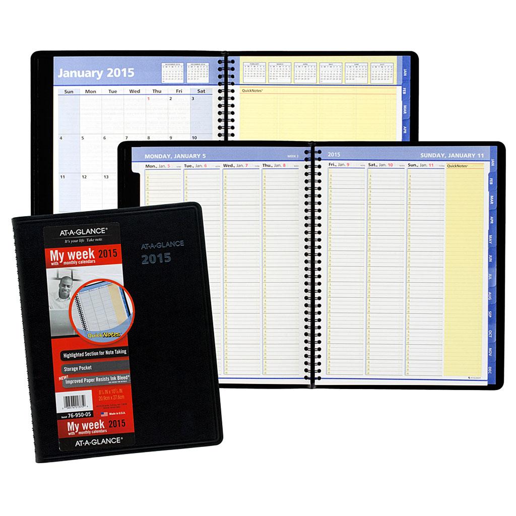 Amazon.com : AT-A-GLANCE Weekly and Monthly Planner 2015, Includes ...