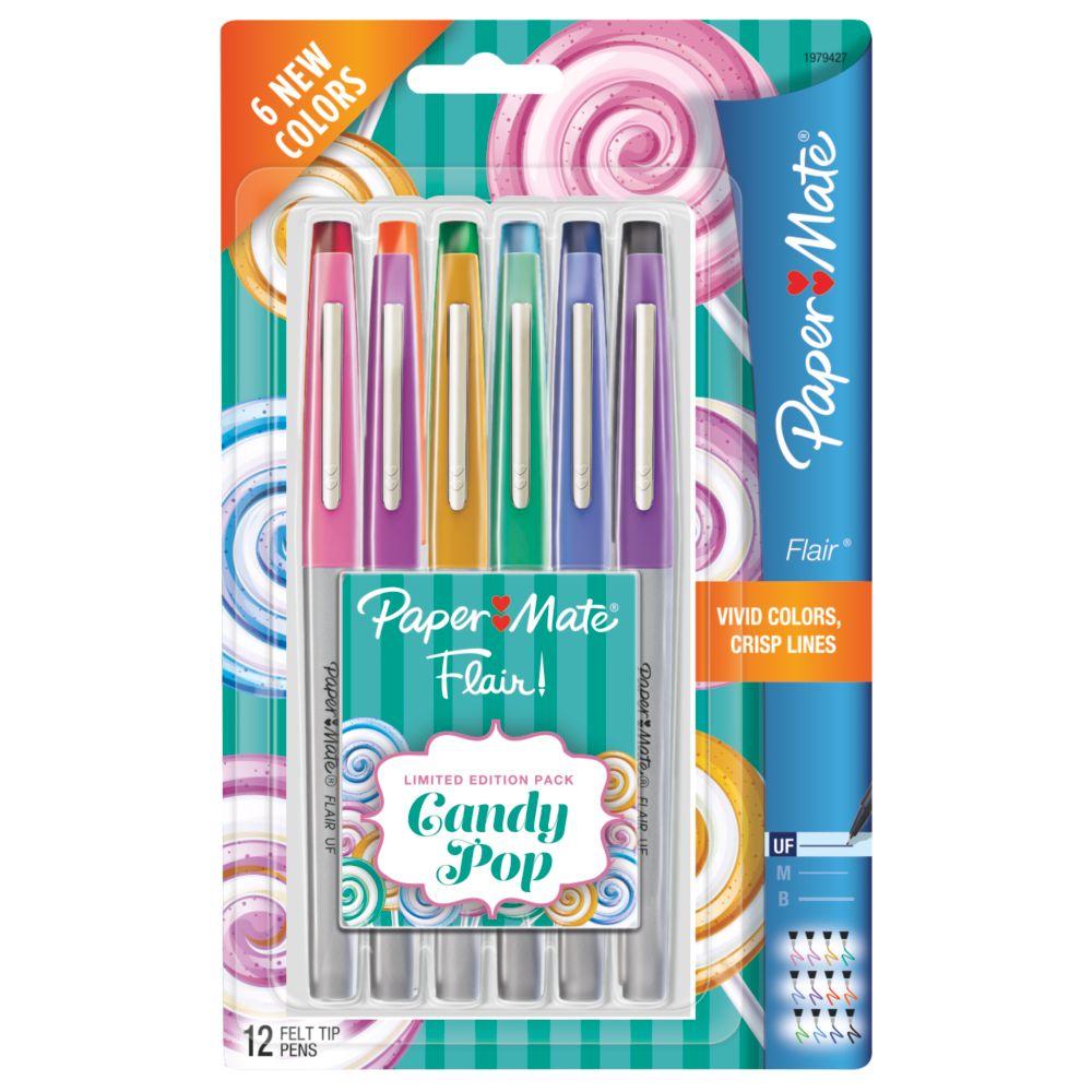Amazon.com : Paper Mate Flair Felt Tip Pens, Ultra Fine Point (0.4mm ...