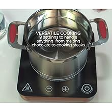 Amazon.com: Oster Personal Induction Cooker/Burner with 9 Heat Settings ...