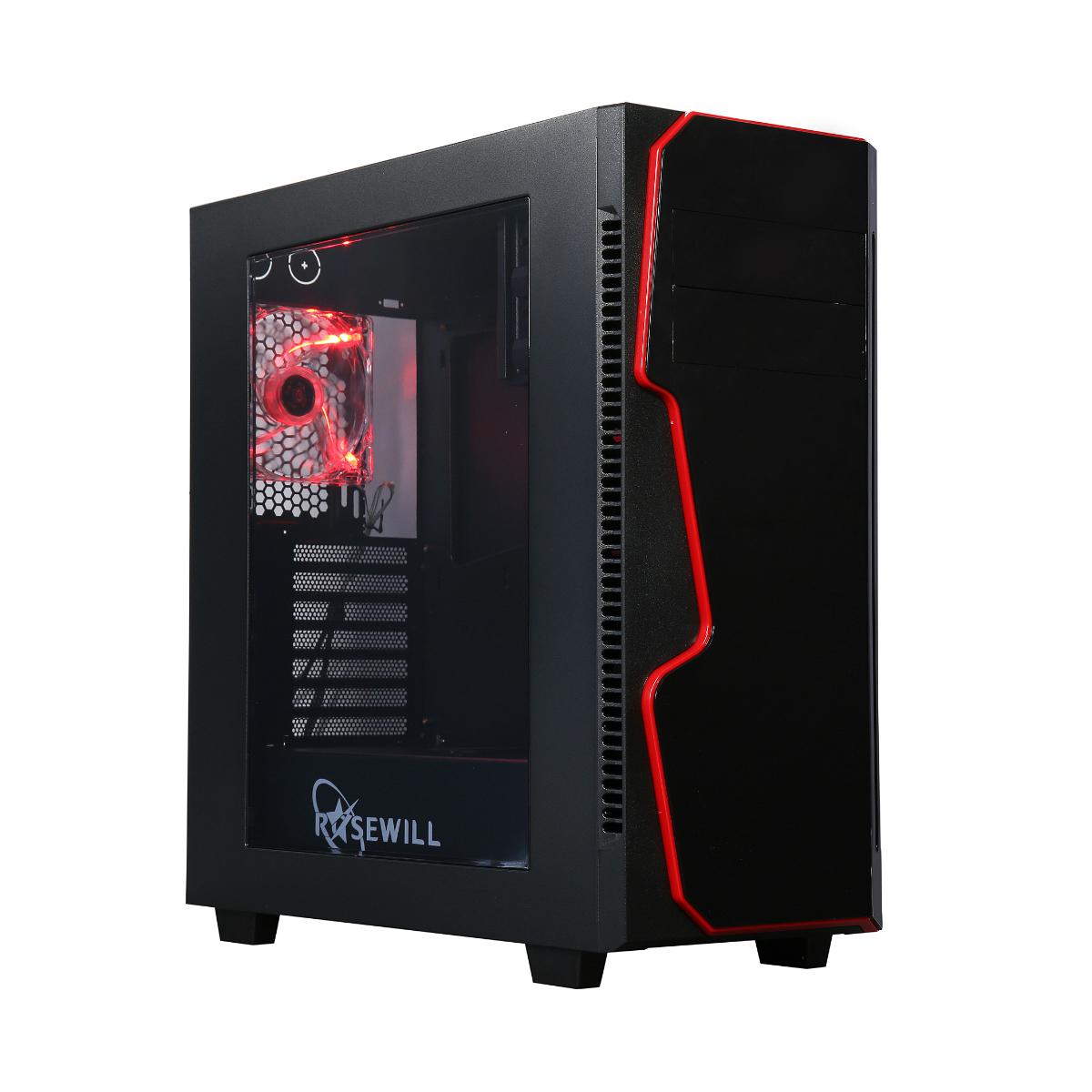 Amazon.com: Rosewill GUNGNIR X ATX Mid Tower Gaming Computer Case, Full ...