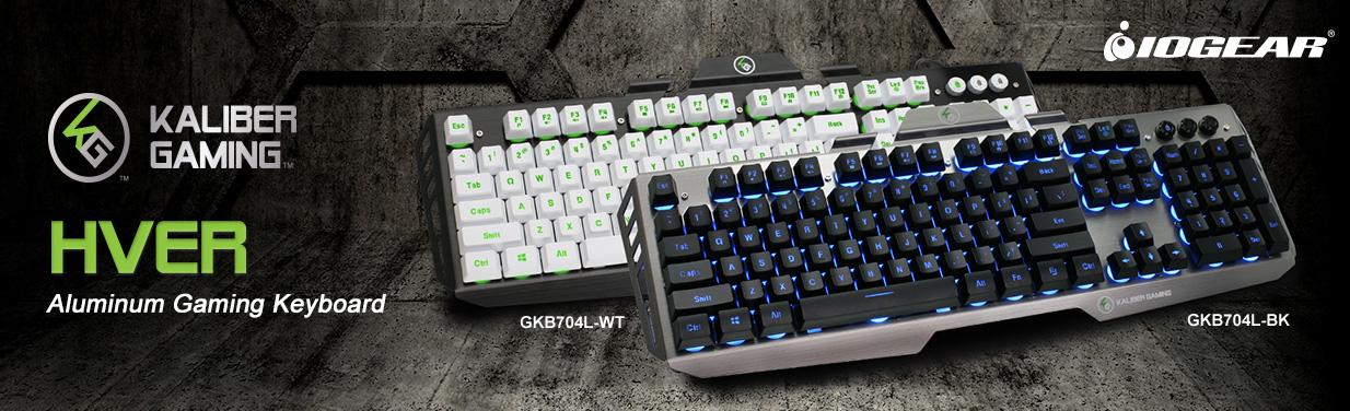 Amazon.com: IOGEAR Kaliber Gaming HVER Aluminum Gaming Keyboard - Black ...