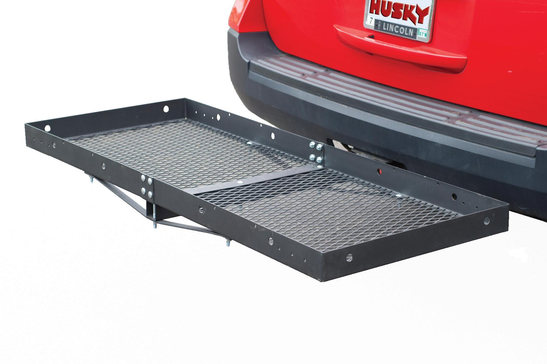 Amazon.com: Husky 81148 Extra Wide Steel Cargo Carrier - 500 lb ...