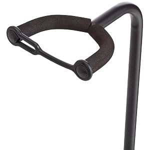 Amazon.com: AmazonBasics Tripod Guitar Stand with Security Strap ...