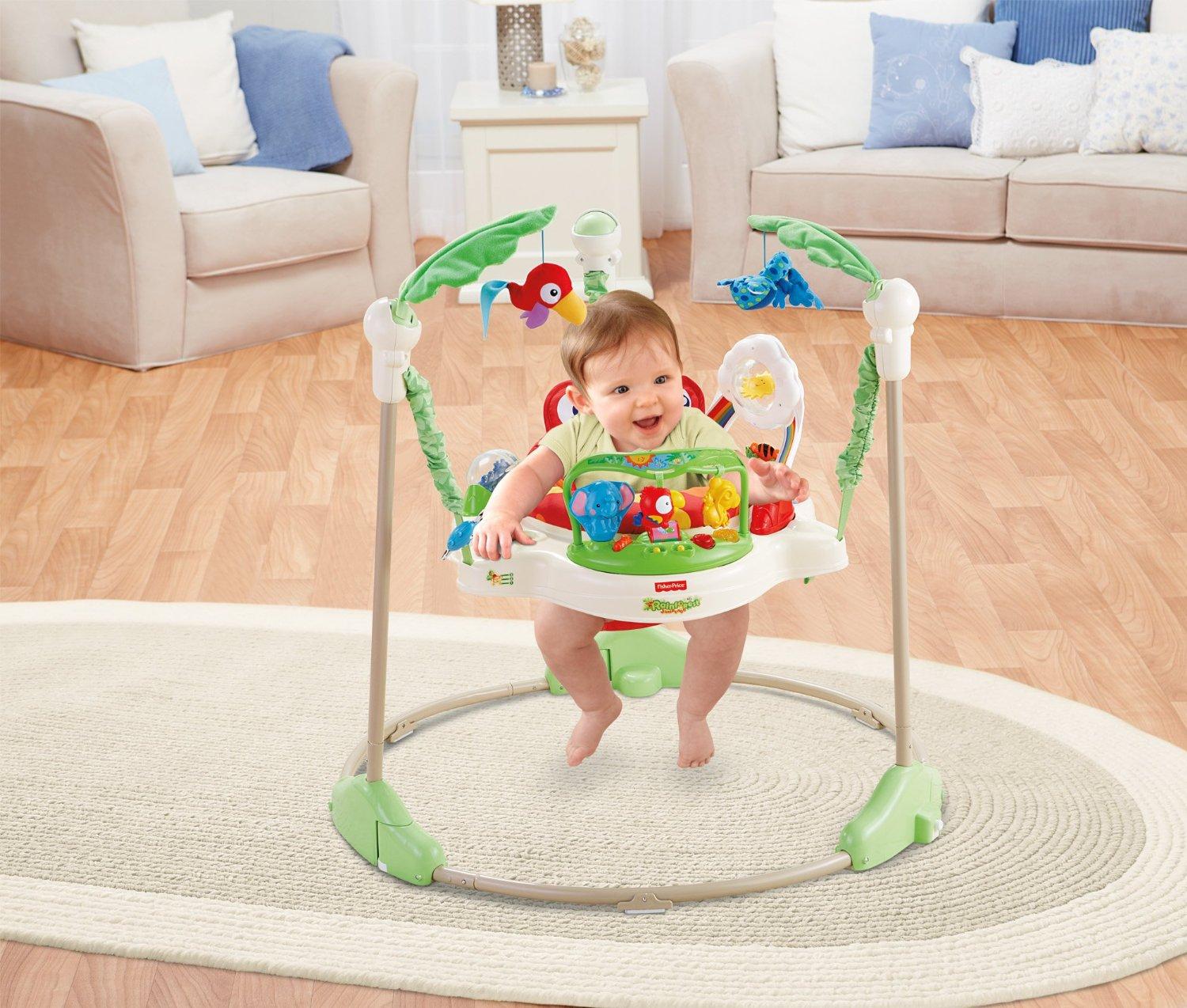 Amazon.com : Fisher-Price Rainforest Jumperoo : Infant Bouncers And ...