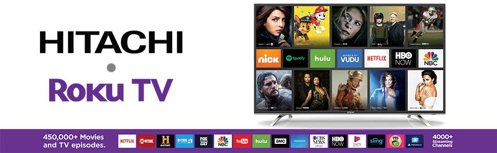 Amazon.com: Hitachi 43" Class 1080p Roku Smart LED TV - 43R5: Electronics