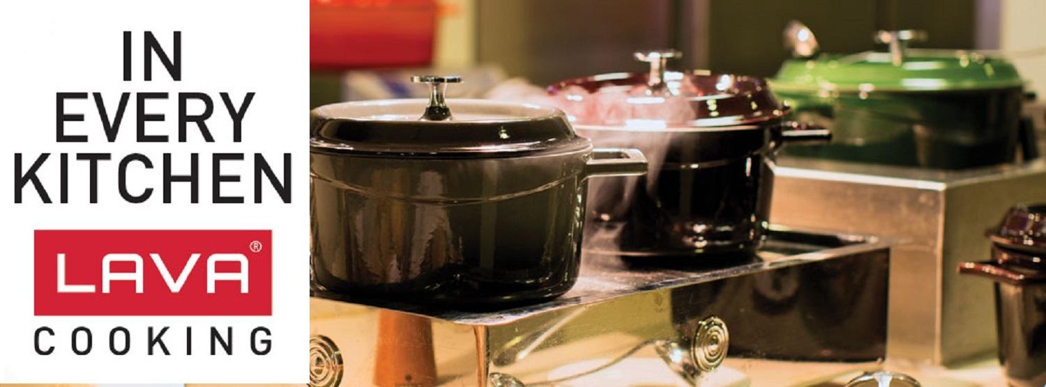 Amazon.com: Lava Signature Enameled Cast-Iron Round Dutch Oven - 10-1/2 ...