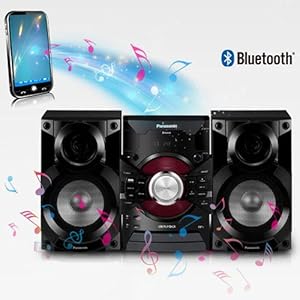 Amazon.com: Panasonic MAX DJ Jukebox Sound System SC-AKX18 (Black ...