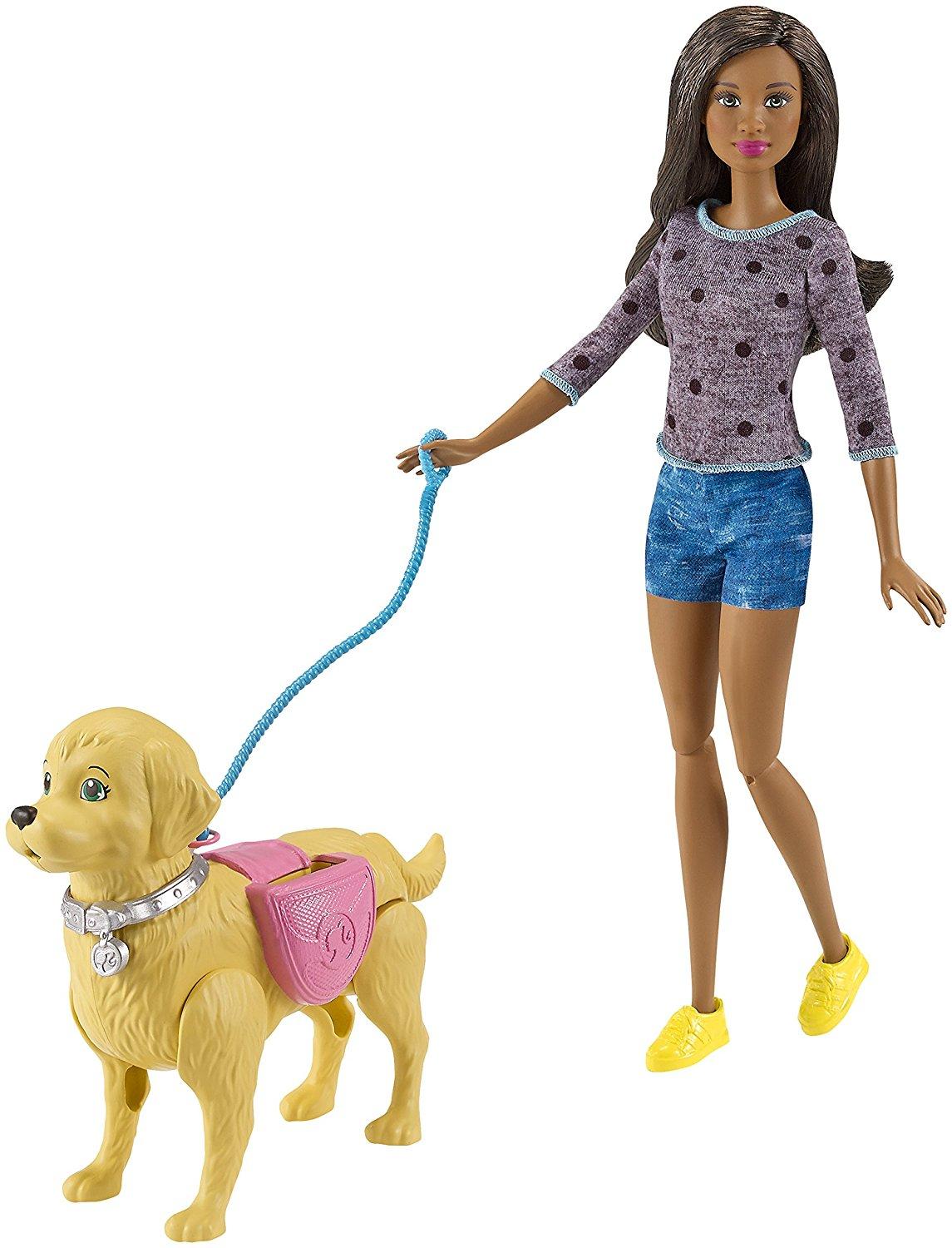 Amazon.com: Barbie Walk & Potty Pup, Brunette: Toys & Games