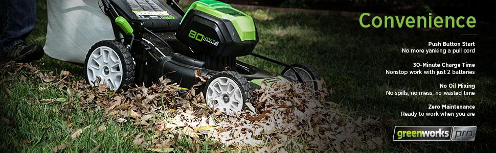 Amazon.com: Greenworks Pro 80V 21" Brushless Cordless Lawn Mower, 4.0Ah ...