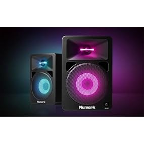 Amazon.com: Numark N-Wave 580L | Powered Desktop DJ Monitor Speakers ...