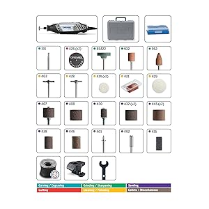 Dremel 3000-1/24 1 Attachment/24 Accessories Rotary Tool - Power Rotary ...