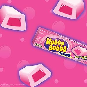 Amazon.com : Hubba Bubba Sour Blue Raspberry Bubble Gum, 5 Piece (Pack ...