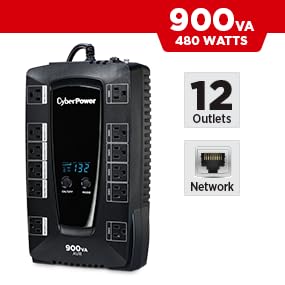 Amazon.com: CyberPower AVRG900LCD Intelligent LCD UPS System, 900VA ...
