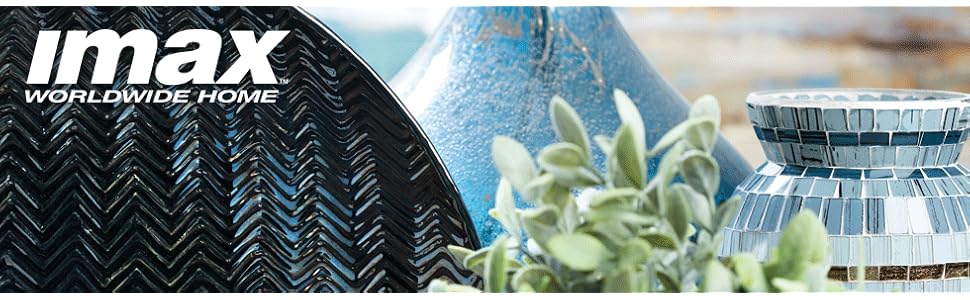 Amazon.com: IMAX Vermont Iron and Wood Tray - Round Tray for Serving ...