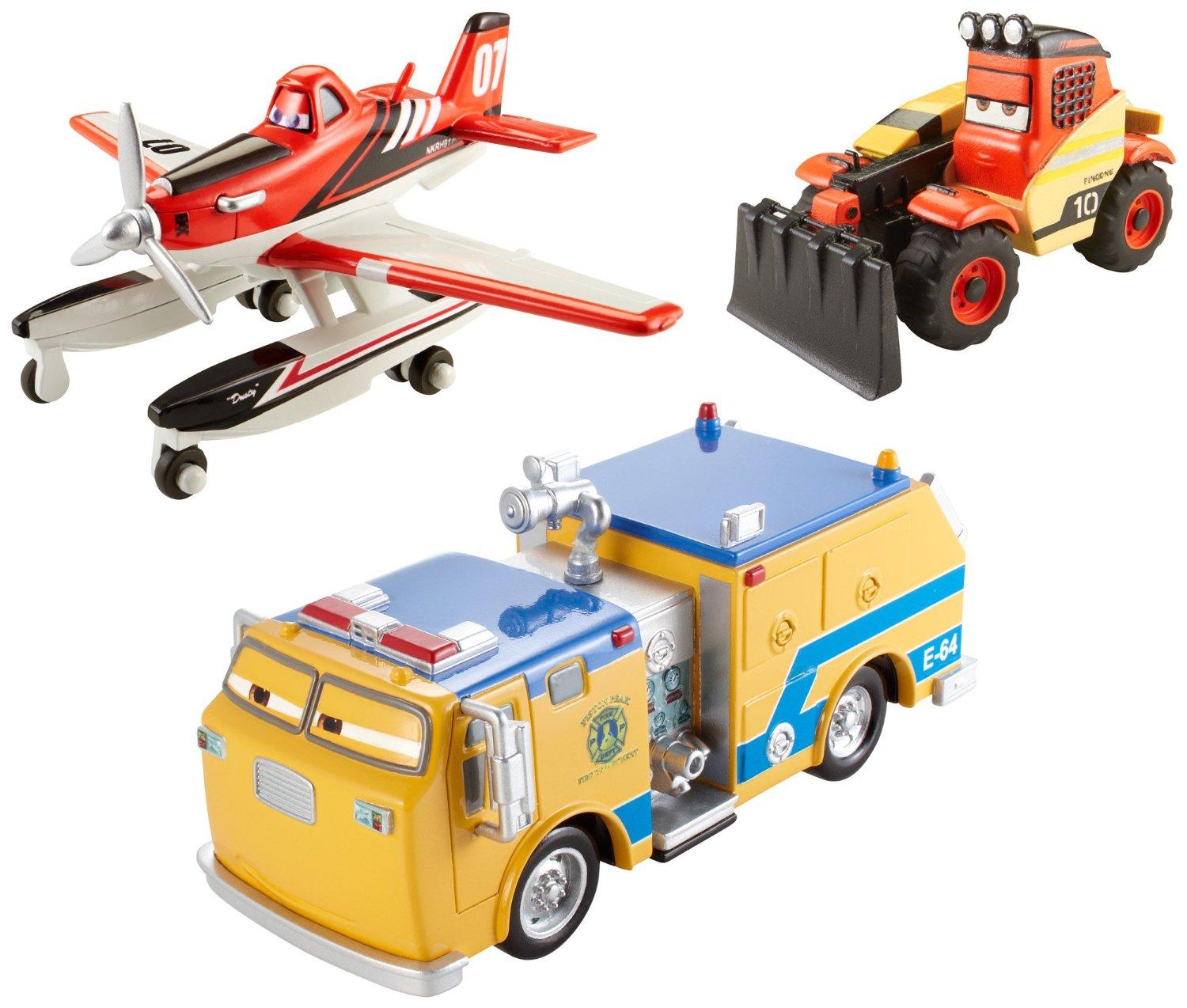 Amazon.com: Disney Planes: Fire and Rescue Die-Cast Vehicle (3-Pack ...