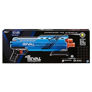 Amazon.com: NERF Rival Atlas XVI 1200 Blaster Toy, Blue : Toys & Games