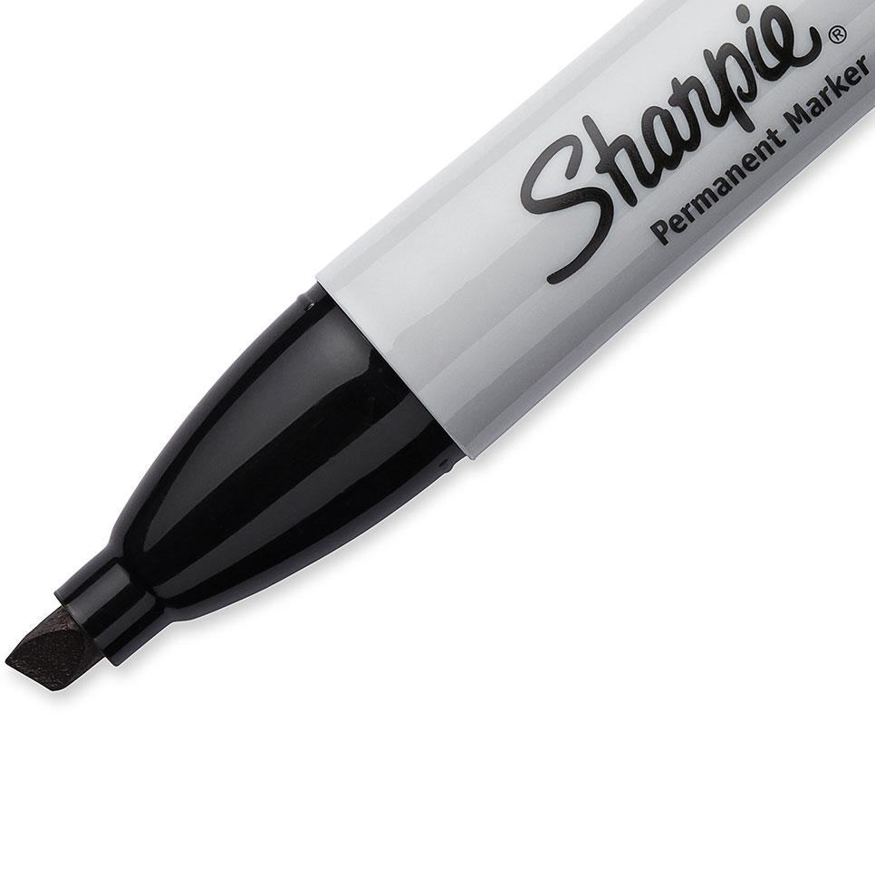 Amazon.com : Sharpie Permanent Markers, Chisel Tip, Classic Colors, 4 ...