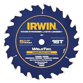 Irwin Tools 1934297 40-Tooth WeldTec Cordless Circular Framing/Ripping ...