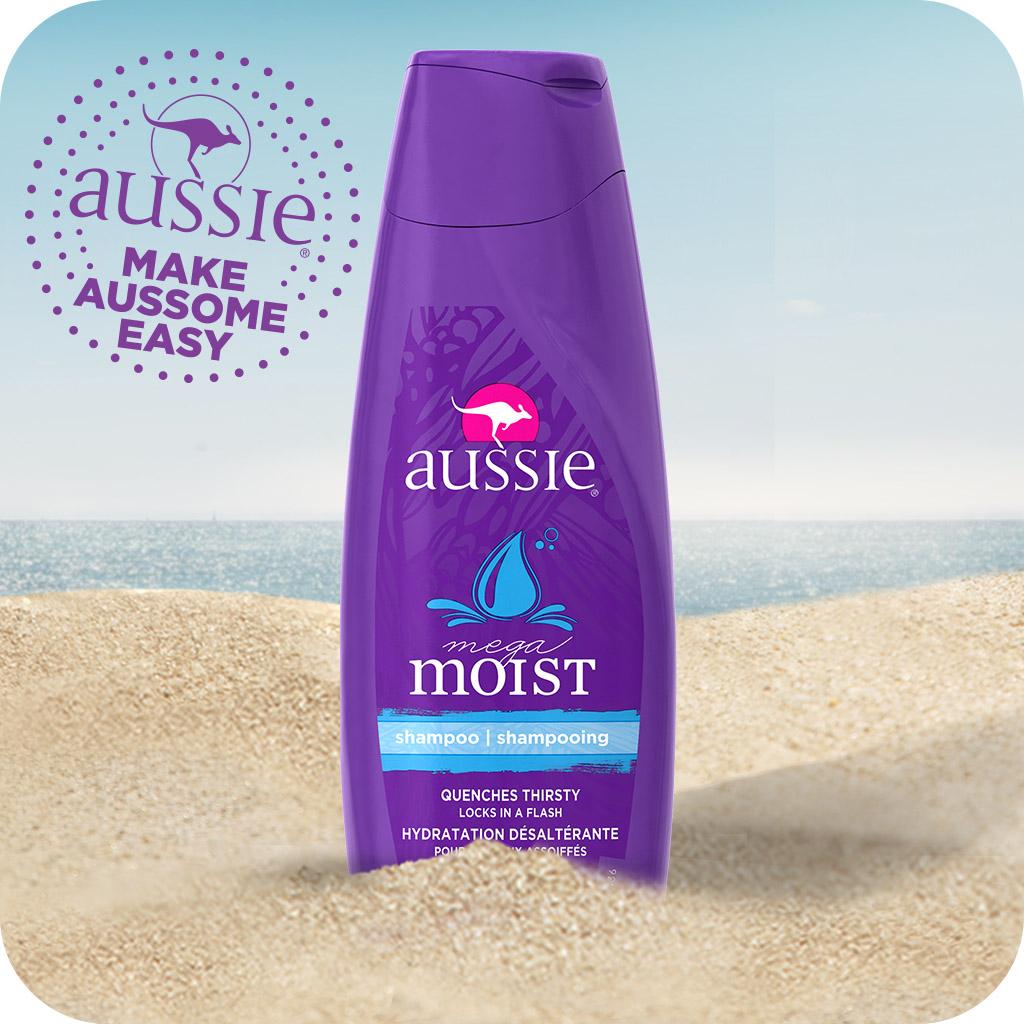 Amazon.com : Aussie Mega Moist Shampoo 13.50 oz (Pack of 6) : Hair ...
