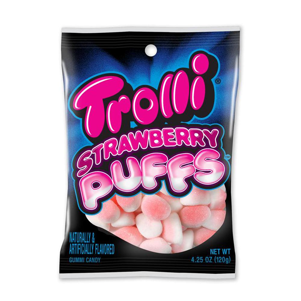 Amazon.com : Trolli Strawberry Puffs Gummy Candy, 4.25 Ounce Bag, Pack ...