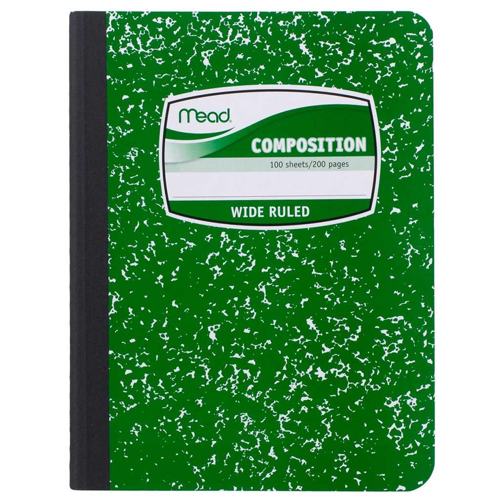 Amazon.com : Mead Composition Book, Notebook, Wide Ruled, 9.75 x 7.5 ...