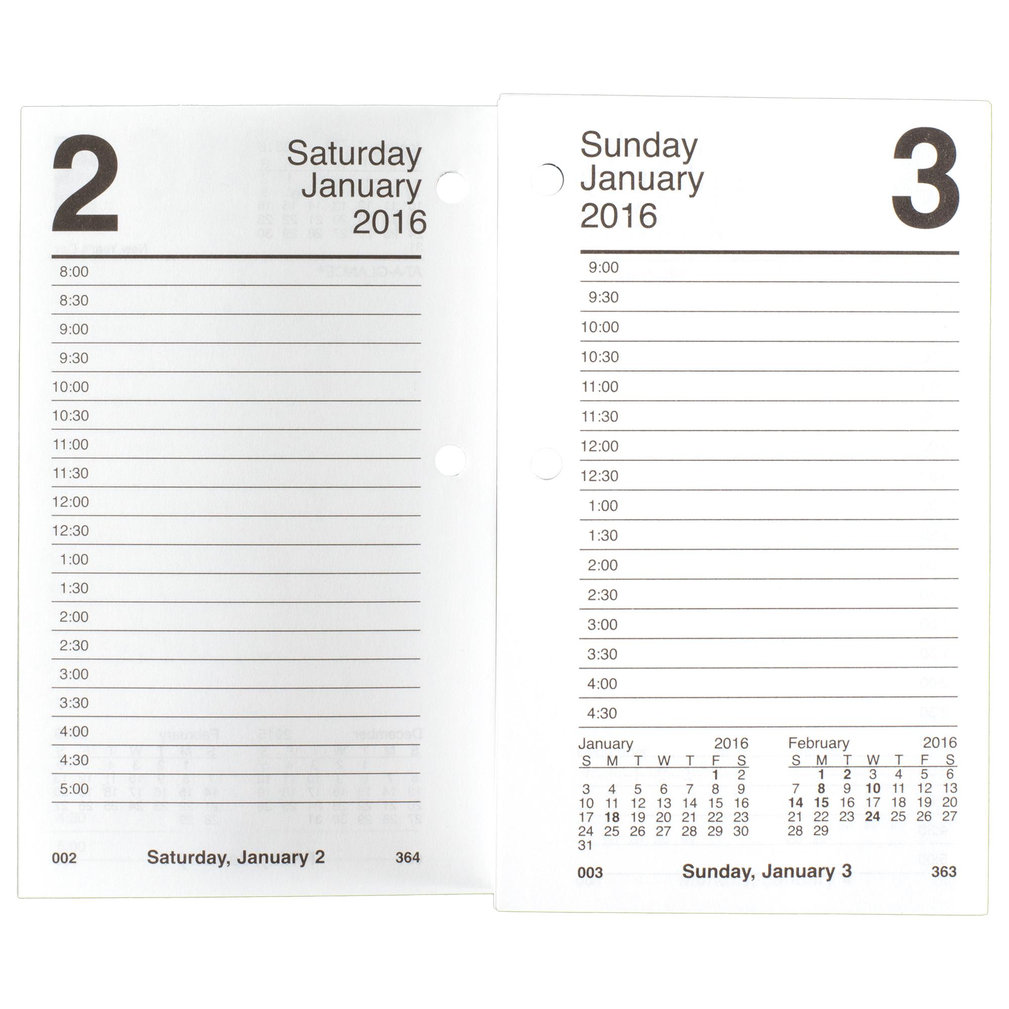Amazon.com : AT-A-GLANCE Daily Desk Calendar 2016 Refill, 12 Months ...