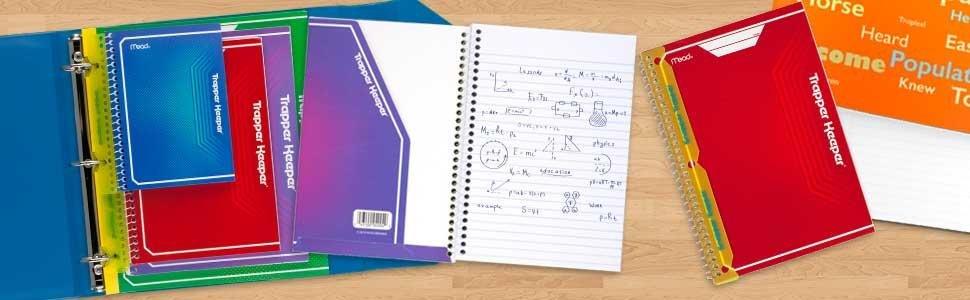 Amazon.com : Mead Trapper Keeper Snapper Trapper Spiral Notebook, 1 ...