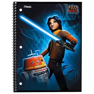 Amazon.com : Star Wars Rebels Notebooks by Mead, 1 Subject, Wide Ruled ...