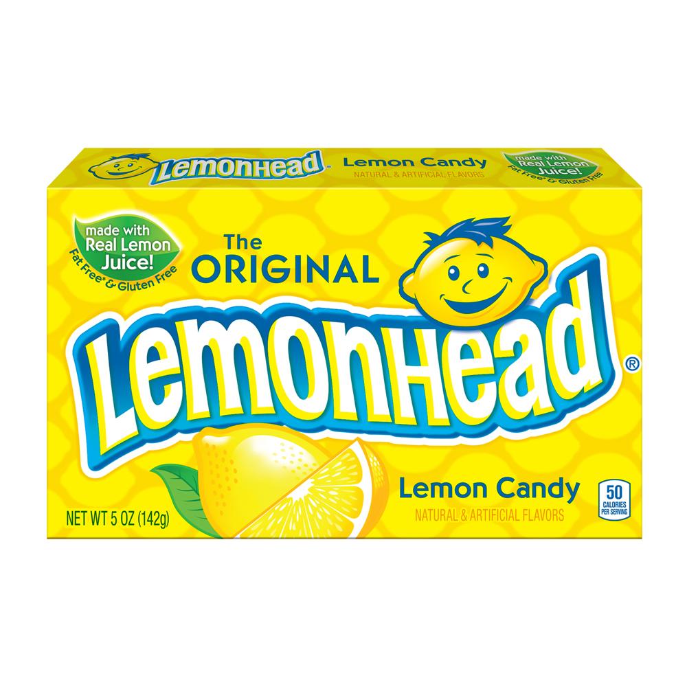 Amazon.com : Lemonhead Hard Candy, Lemon, 5 Ounce Theatre Box, 12 pack ...