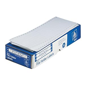 Amazon.com : Avery Mailing Labels for Pin Fed Printers, White, Red ...