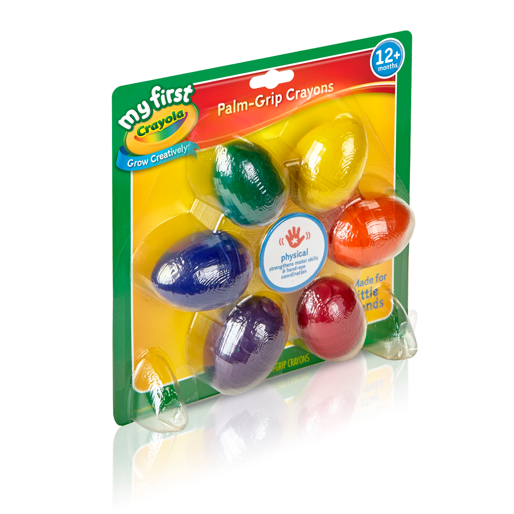 Amazon.com: Crayola; My First Crayola; Palm-Grip Crayons; Art Tools; 6 ...