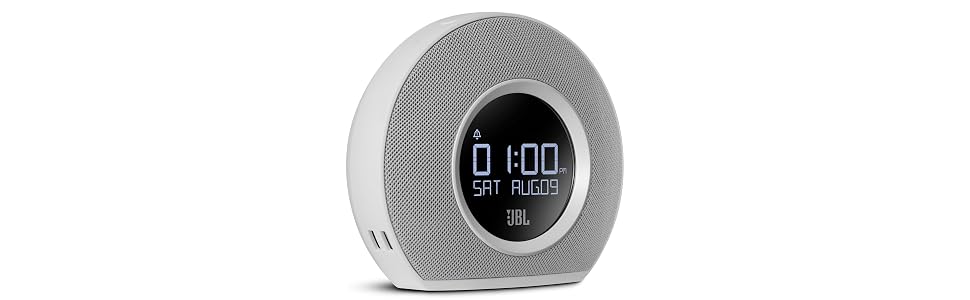 Amazon.com: JBL Horizon Bluetooth Clock Radio with USB Charging and ...