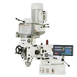 SHOP FOX M1004 9-Inch by 49-Inch Vertical Mill with Digital Readout ...