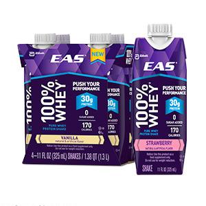 Amazon.com: EAS 100% Whey Ready-to-Drink Protein Shake, Chocolate, 11 ...