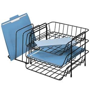 Amazon.com : Fellowes Step File Junior Wire Organizer Rack, 6 Sections ...