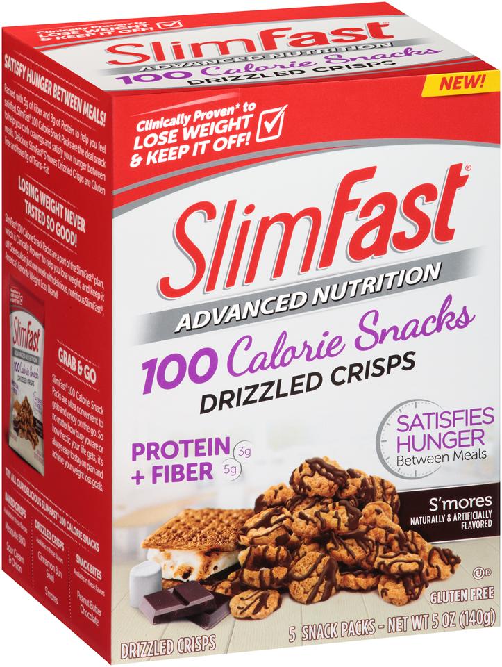 Amazon.com: Slim Fast Advanced Nutrition 100 Calorie Snacks, Drizzled ...