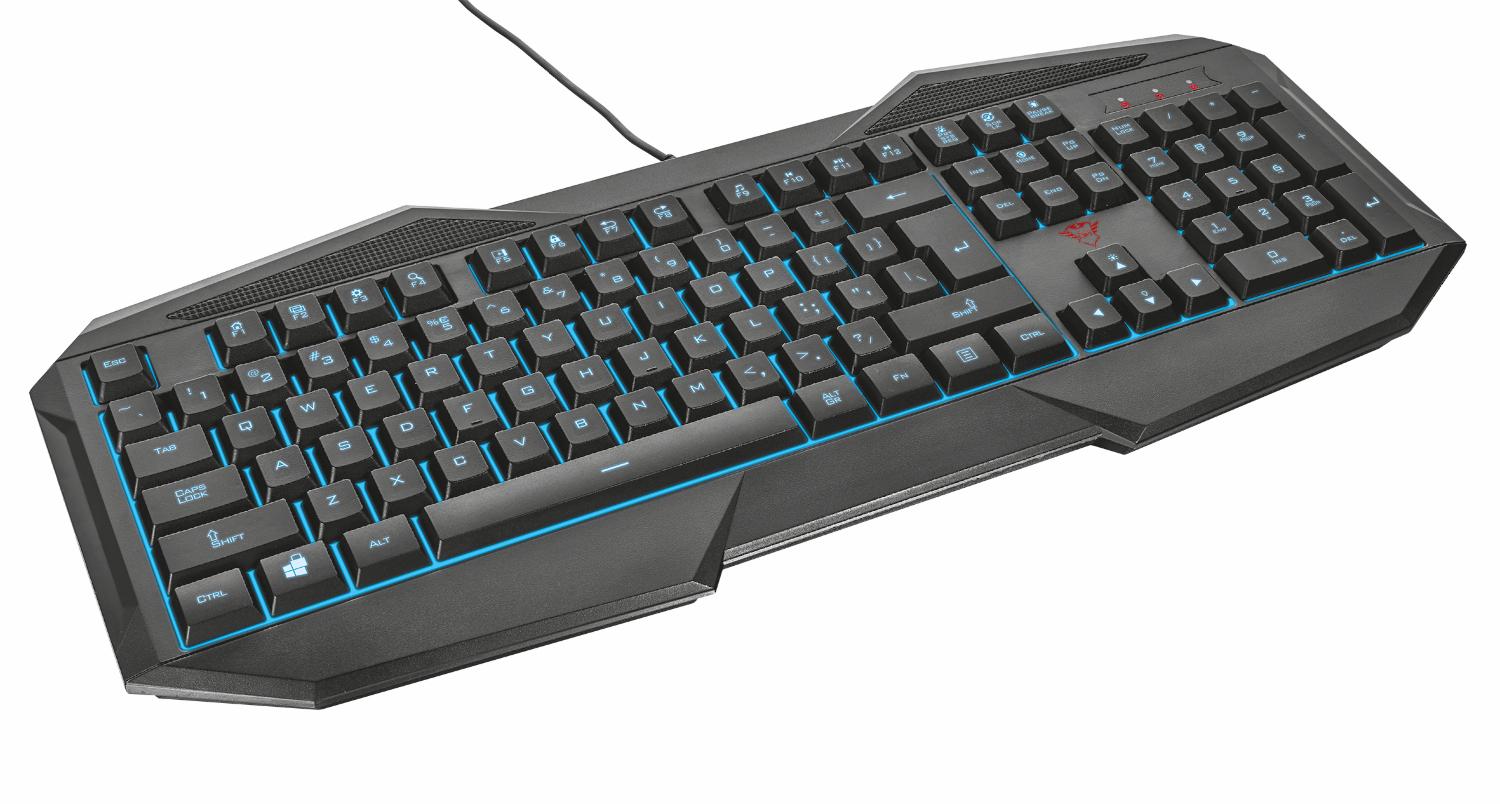 Amazon.com: Trust Gaming GXT 830 Gaming Keyboard with 3 Color LED ...