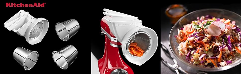 Amazon.com: KitchenAid RVSA Slicer/Shredder Attachment for Stand Mixers ...